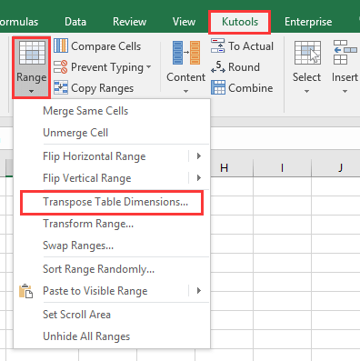 How to move data from column(s) to row(s) or vice versa in Excel?