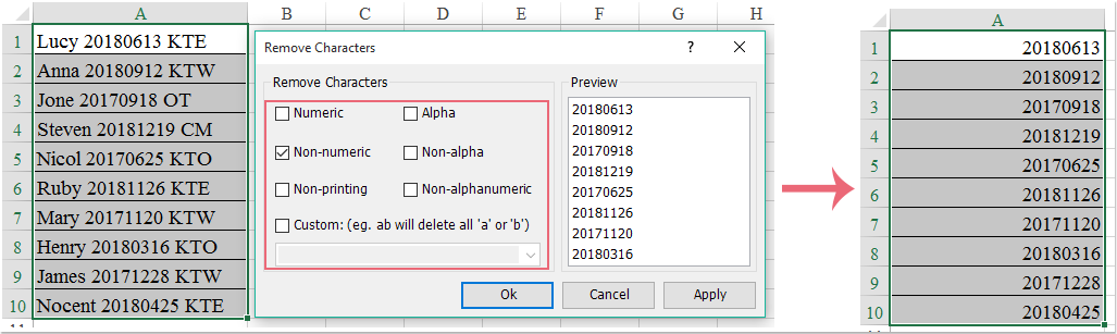 How To Remove Non Numeric Characters From Cells In Excel 