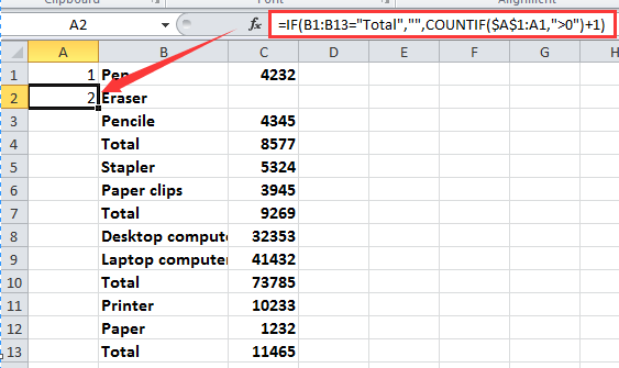 How To Auto Number A Column Based On Cell Value On Another Column In Excel 