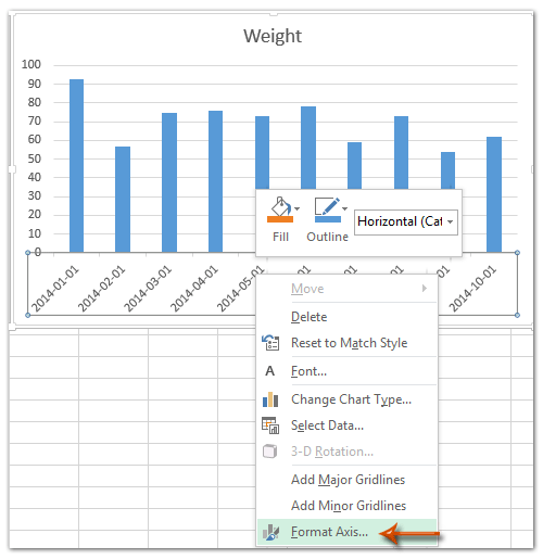How To Change Date Format In Axis Of Chart Pivotchart In Excel 