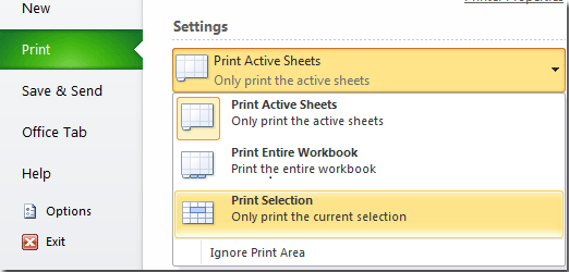 How To Print Areas Selection And Entire Workbook In Excel Quickly 