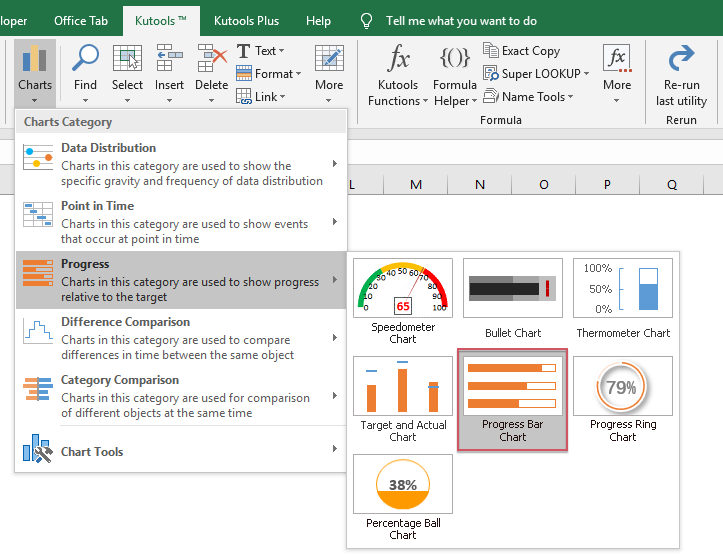 How To Create Progress Bar Chart In Excel 
