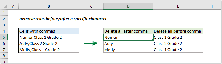 How To Remove Everything After A Character In Excel Howtoremovee