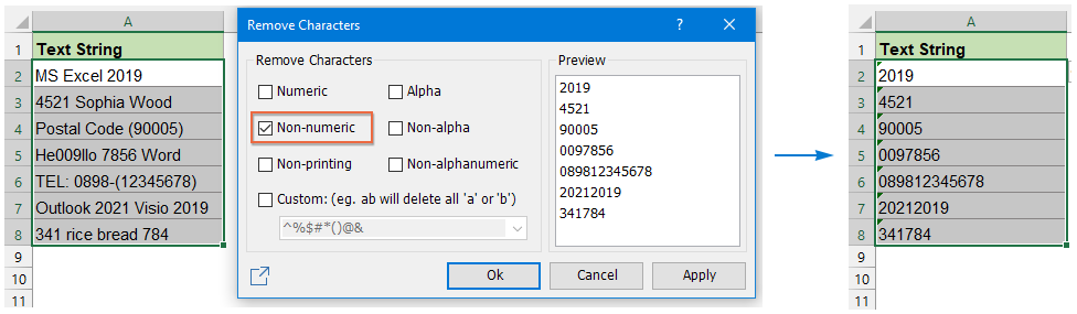 Formula To Remove Characters From Text In Excel Printable Templates Free