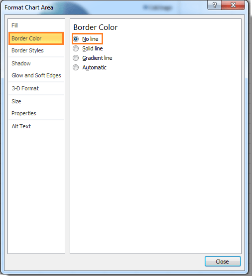 How To Remove Chart Border In Excel 