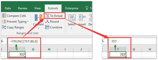 How To Remove Digits After Decimal In Excel 