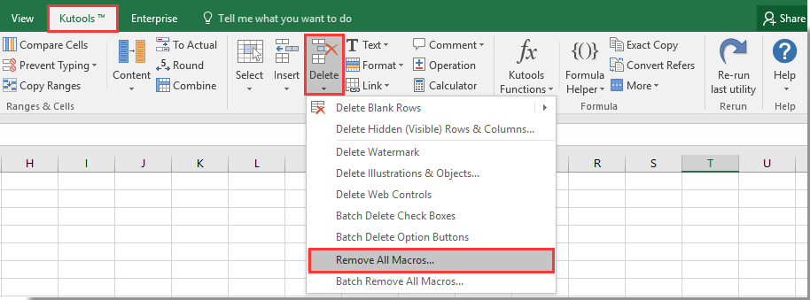 How To Delete Macros In Excel