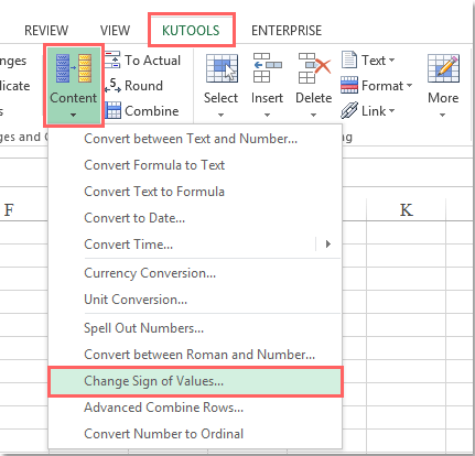 How to remove negative sign from numbers in Excel?