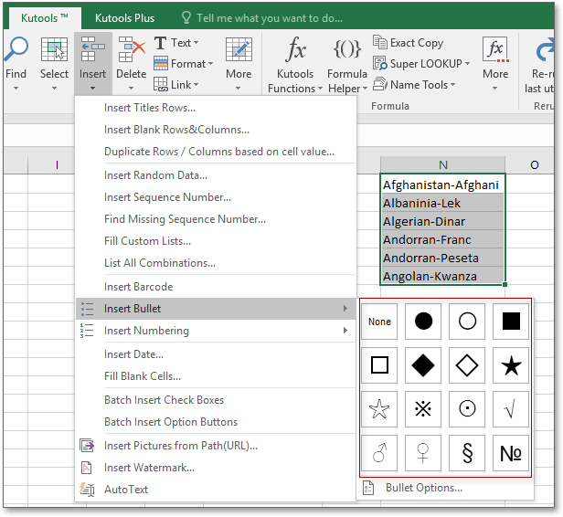 How To Quickly Remove All Numberings Or Bullet Points From An Excel Column 