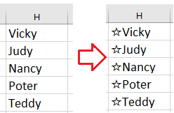 How to quickly remove all numberings or bullet points from an Excel column?
