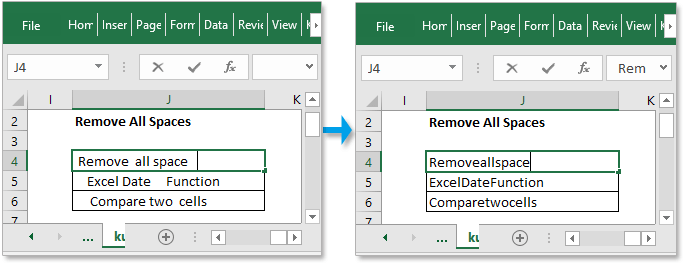 How To Remove Leading And Trailing Spaces In Excel Cells 