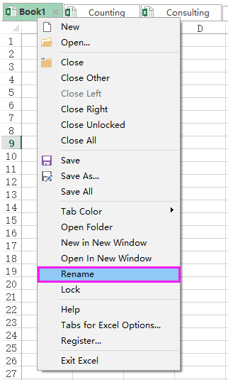 How To Rename An Opened Or Active Workbook In Excel 