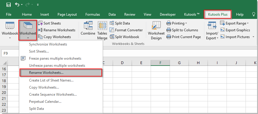 How To Rename Multiple Worksheets In Excel 