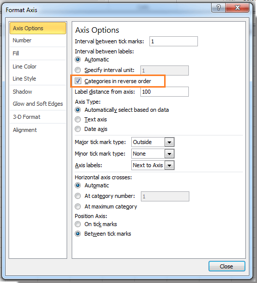  How To Reverse Axis Order In Excel 