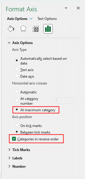  How To Reverse Axis Order In Excel 