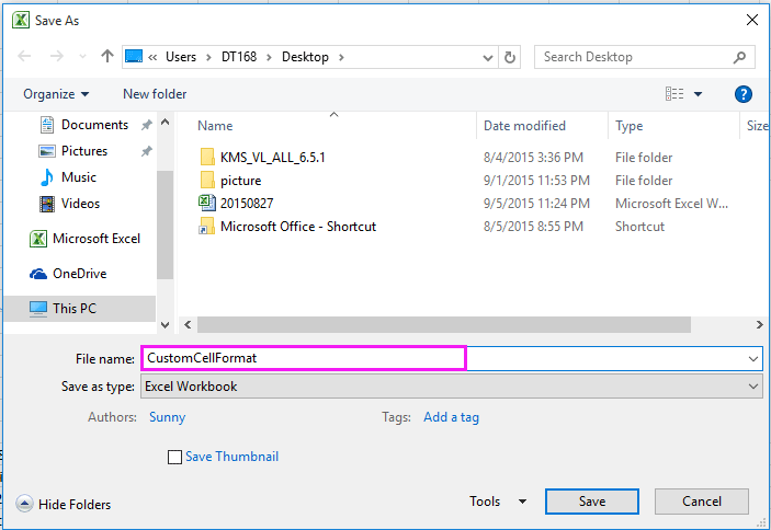 How To Save Custom Cell Format In Excel 