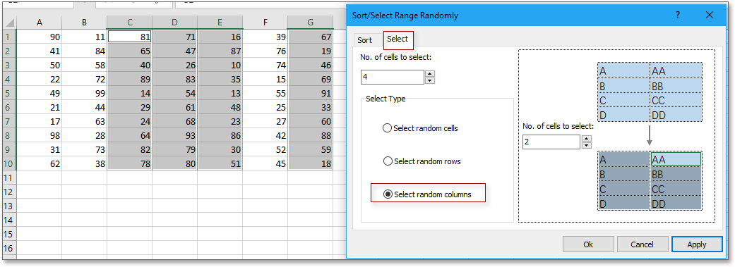 How To Select Cells Randomly In Excel 