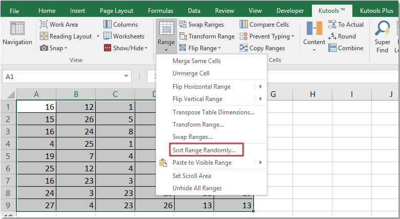 How To Select Cells Randomly In Excel 