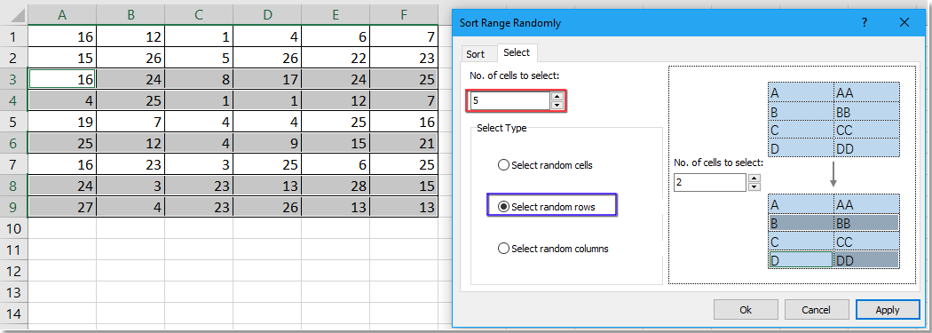 How To Select Cells Randomly In Excel 