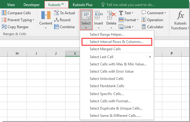 How To Select Every Other Or Nth Row In Excel 