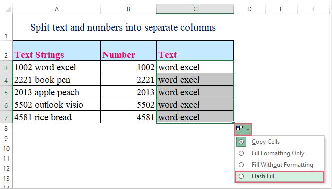 How To Split Numbers In Excel