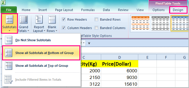 How To Show Multiple Grand Totals In Pivot Table 