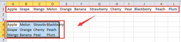 How To Convert A Single Row To Multiple Columns And Rows In Excel 