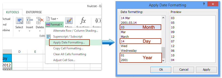 How To Sort Birthdays dates By Month year day Only In Excel 