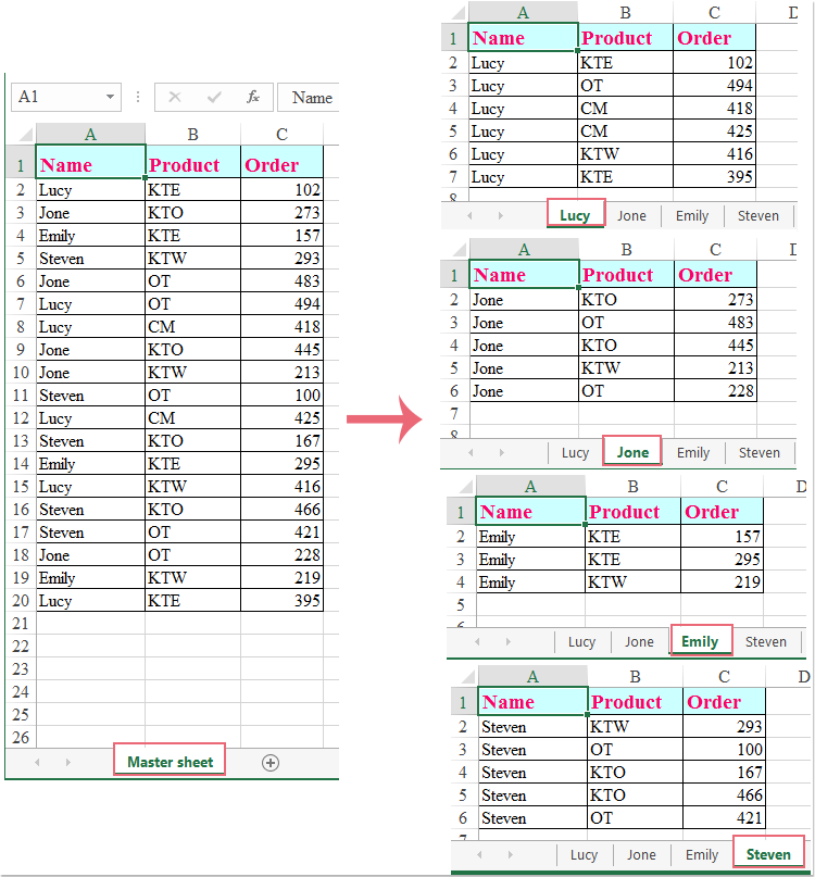 How To Separate Data In Excel Bank2home