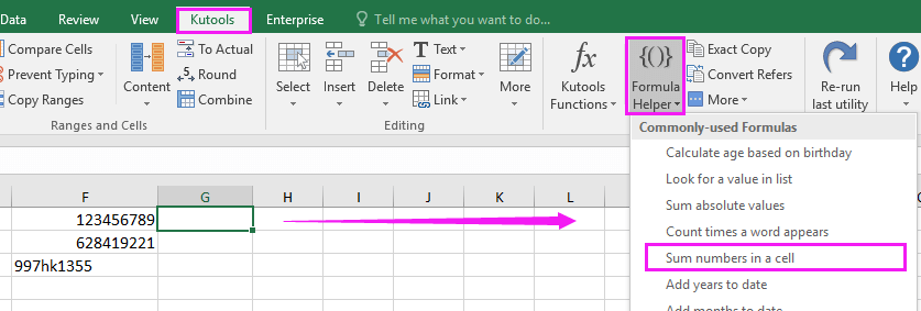 How To Sum First Digit Of Each Cell Only In Excel 