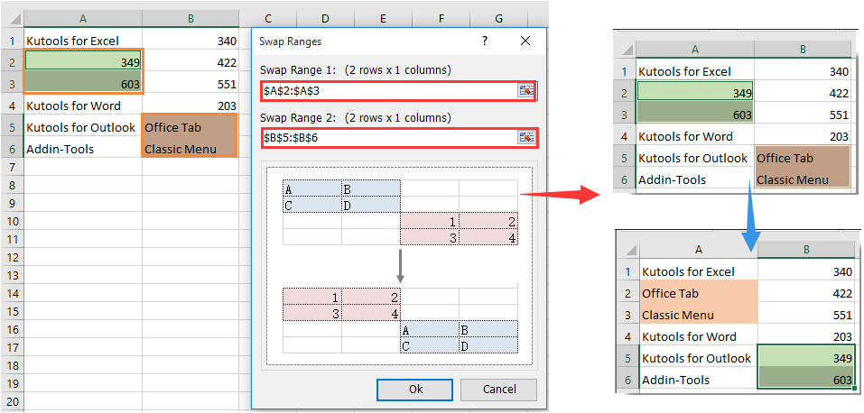 How To Quickly Swap Contents Of Two Cells In Excel 