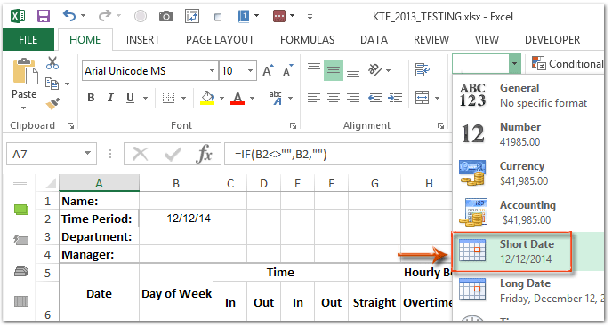 How To Create A Time Sheet Template In Excel 