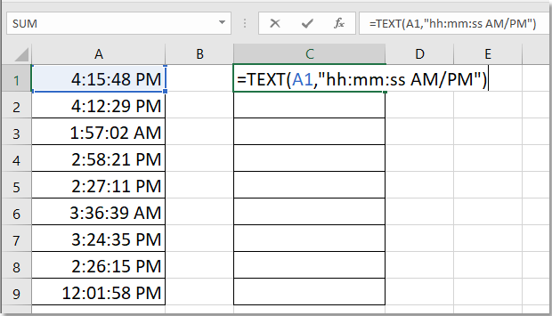How To Quickly Convert Time To Text Or Number Of Hours minutes seconds In Excel 