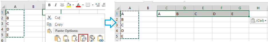 How To Quickly Transpose Ranges And Skip Blank Cells In Excel 