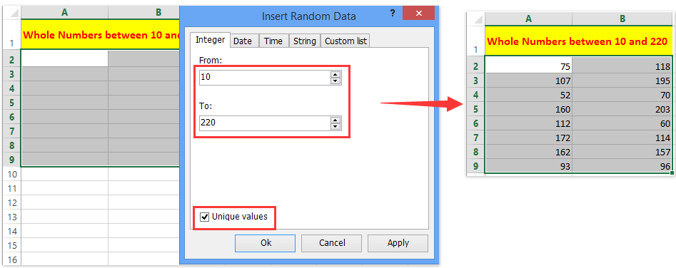 How To Randomly Fill Values From A List Of Data In Excel