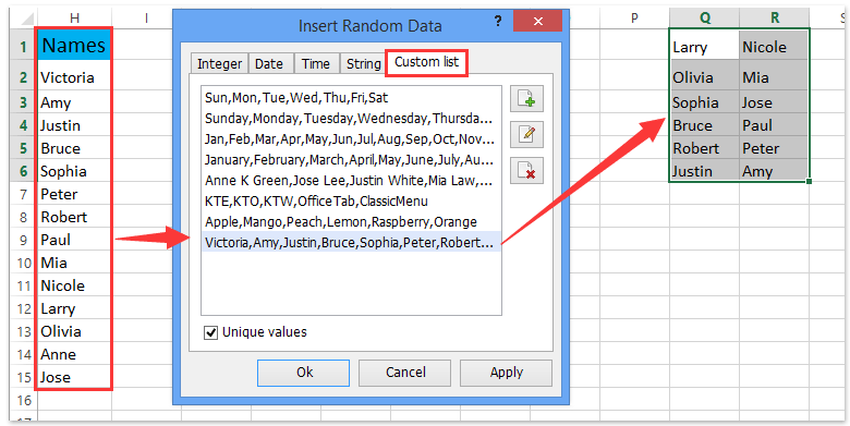 How To Create And Fill New Custom Lists Quickly In Excel 