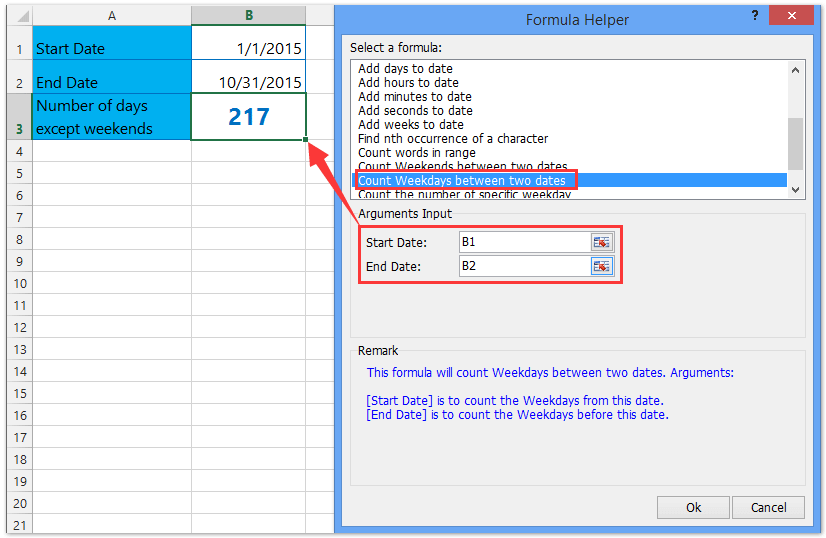 How To Count Days In Excel Formula