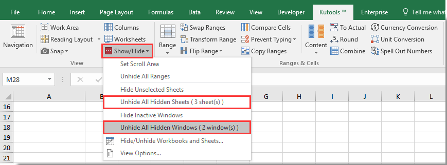 How To Show Or Unhide The Workbooks In Excel 