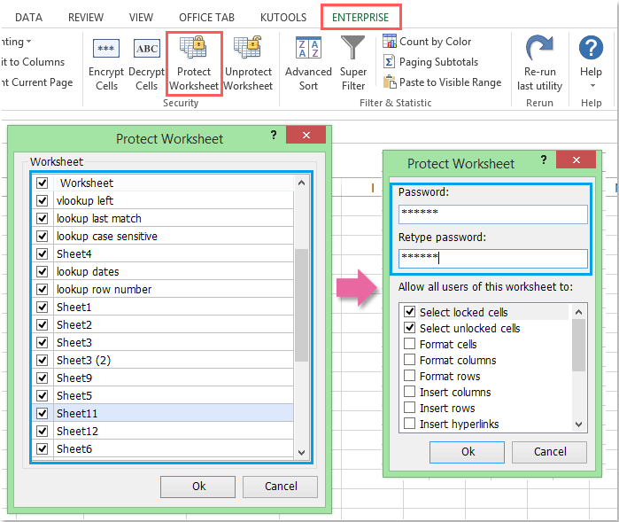 Protect Multiple Worksheets At Once In Excel