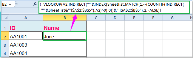 How To Vlookup Values Across Multiple Worksheets 