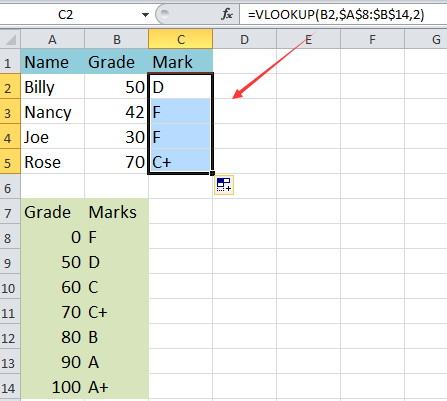 How to autofill VLOOKUP in Excel?
