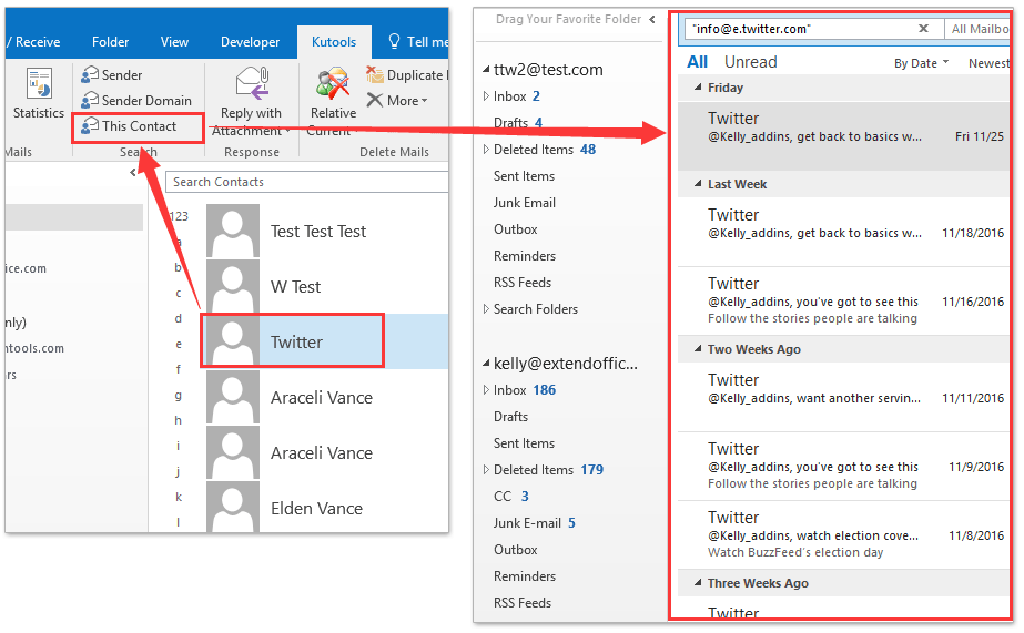 How To Delete All Emails From Same Sender Address In Outlook 