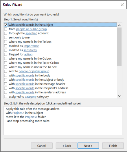 How To Automatically Move Subsequent Conversations To A Folder In Outlook 