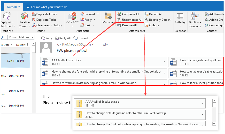 How To Zip Attachments Automatically In Outlook 