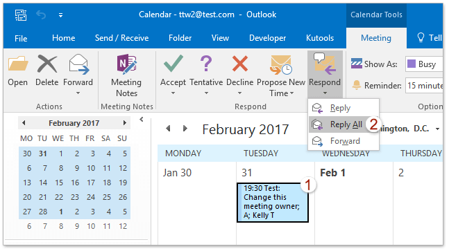 How To Change Meeting Organizer owner In Outlook 