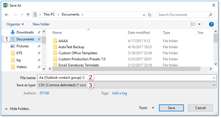 How To Extract export Outlook Contact Group distribution List To Excel CSV 