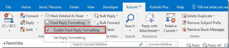 How to always reply messages in a fixed format automatically in Outlook?