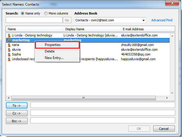 How To View Distribution List Members When Composing Email In Outlook 