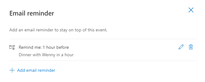 How To Set An Email Reminder For An Outlook Event 