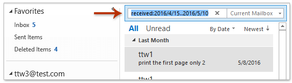 How To Export Emails By Date Range To Excel File Or PST File In Outlook 